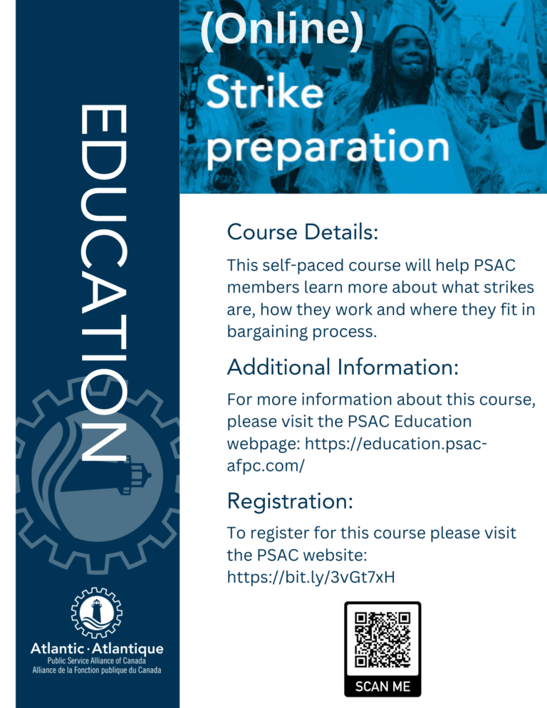 Online Strike Preparation – PSAC Atlantic